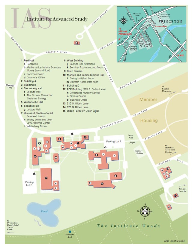 Map & Directions to the Institute for Advanced Study, Princeton ...
